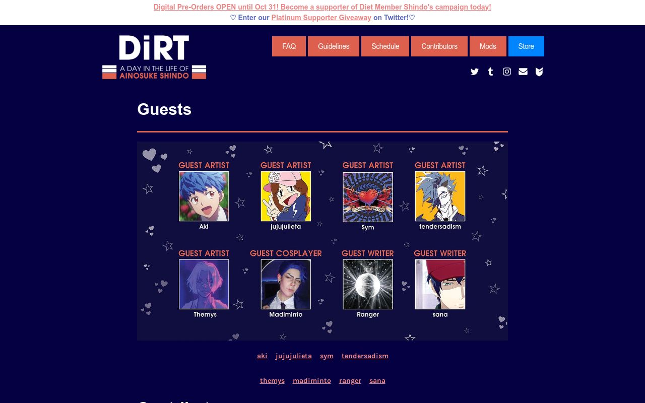 DiRT: A Day in the Life of Ainosuke Shindo Zine